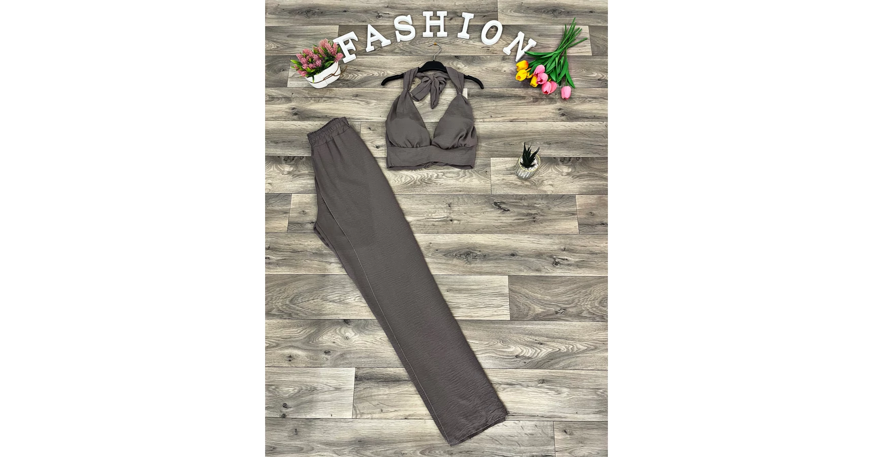 CHOCOZA barna nadrágos szett - SZETTEK - Ruha webáruház- ErGoDivat